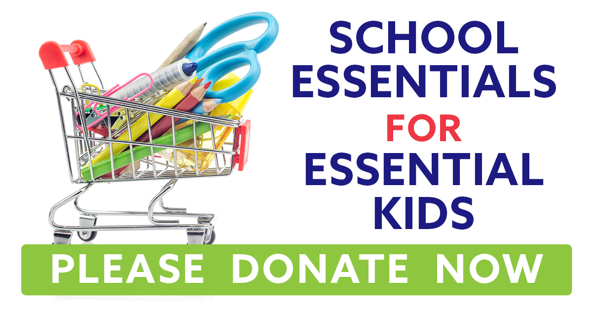 School Essentials for Essential Kids - Donate Now